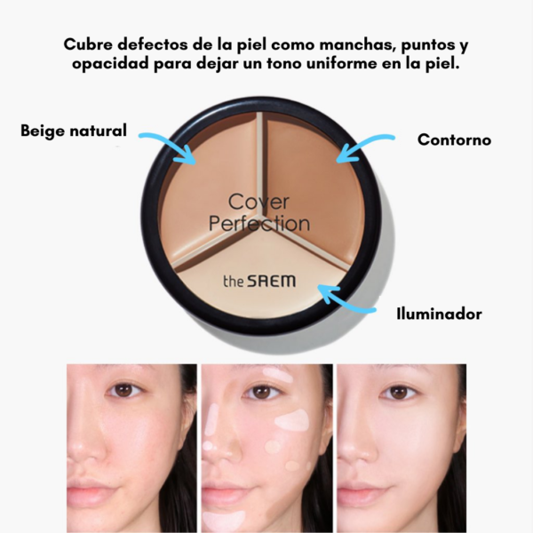 Cover perfection triple pot concealer 02 contour beige | Ilmina ...